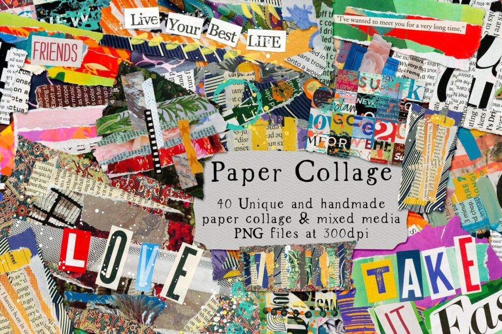 Paper Collage Png Graphics 5837090 Free Download