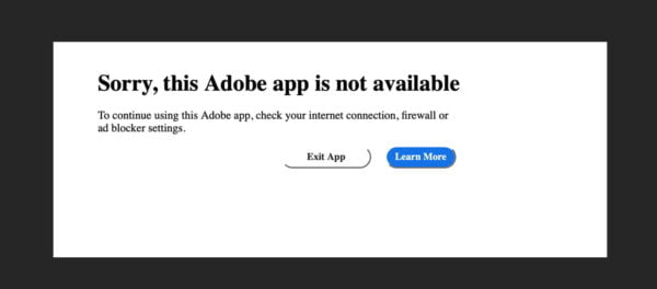 Fix lỗi This unlicensed Adobe app will be disabled soon