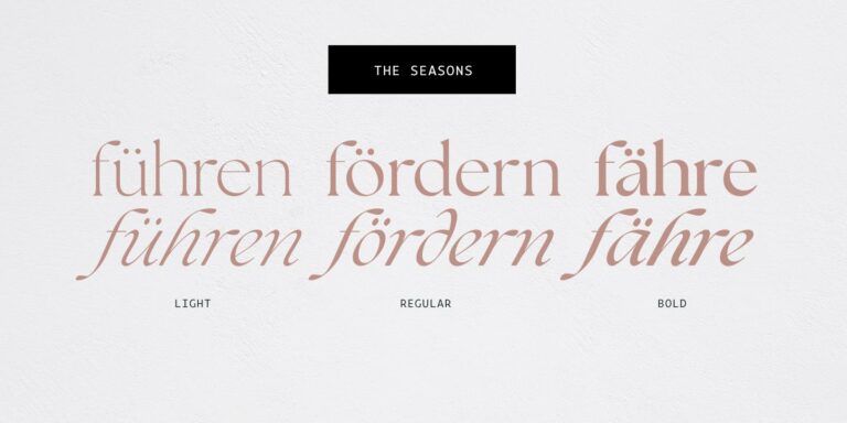 The Seasons Font Free Download Full