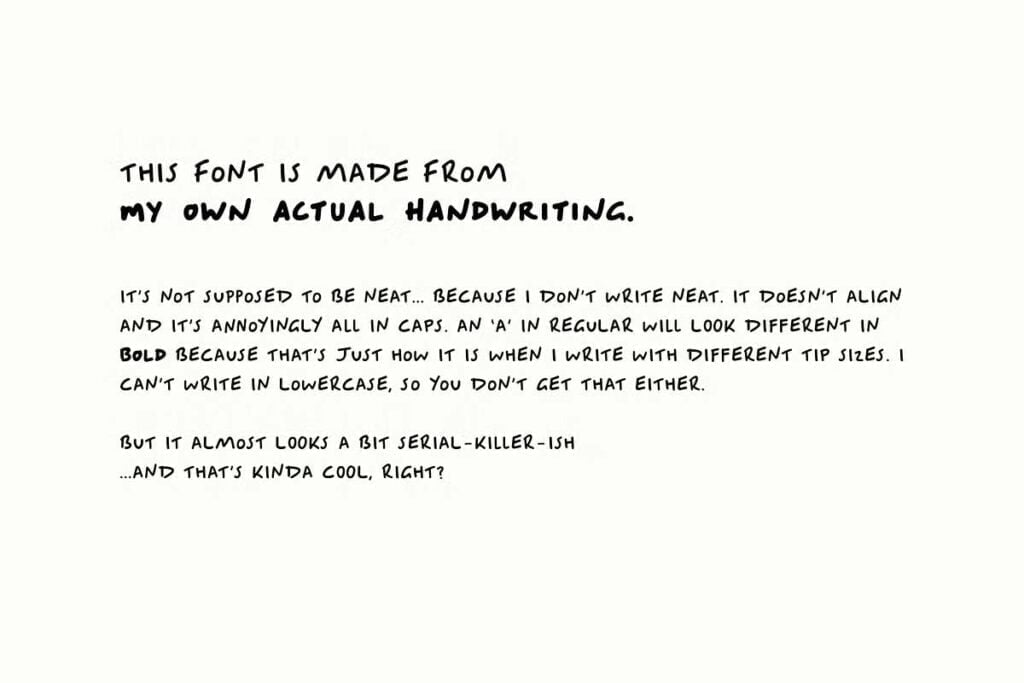 LORE All Caps Handwritten Font Free Download