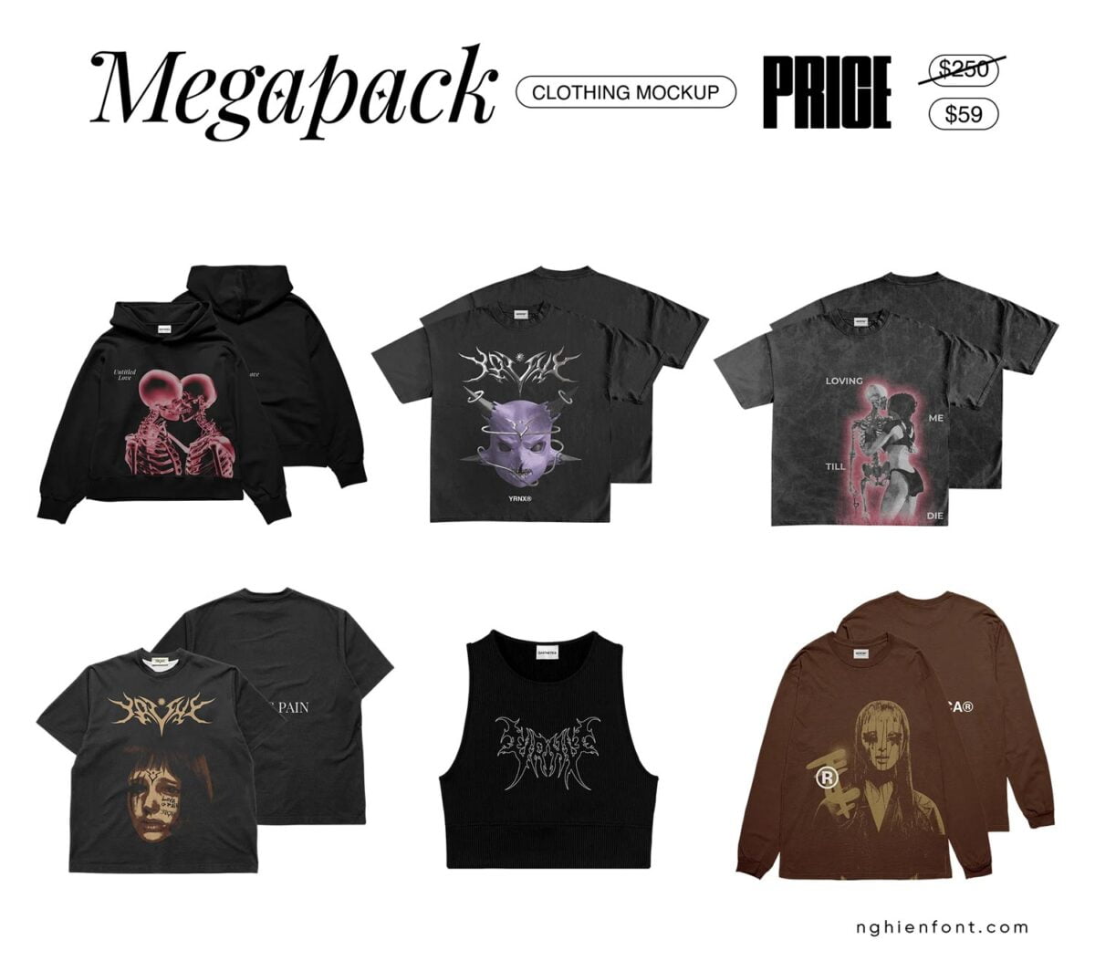 Clothing Mockup Megapack Free Download