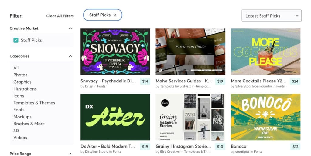 Get link Creativemarket giá rẻ - Mua item với chi phí thấp